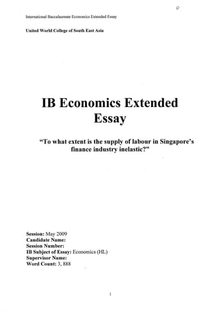 Extended essay sample | PDF