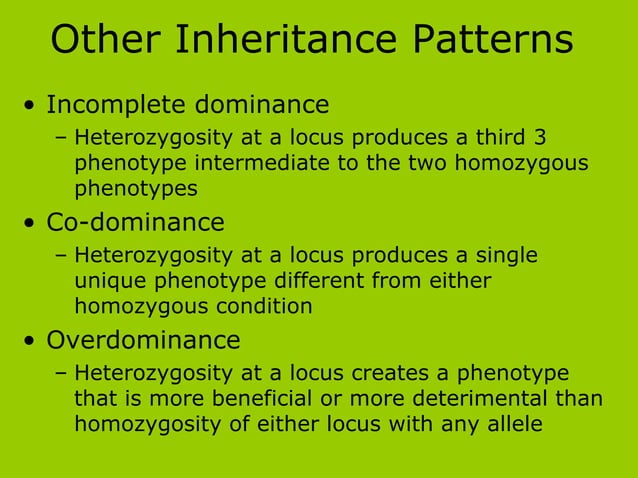 Extended inheritance patterns | PPT Extended inheritance patterns | PPT