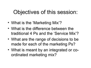 Extended Marketing Mix | PPT