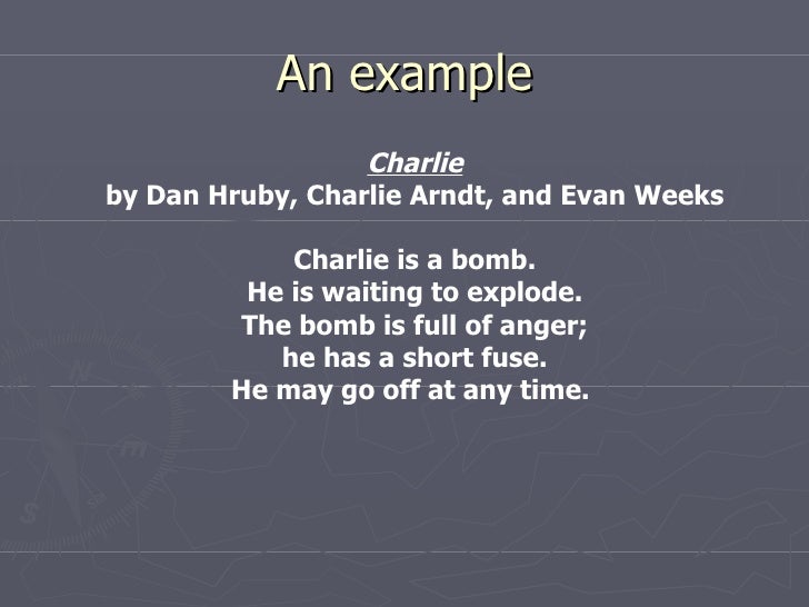 Extended Metaphors Extended Metaphors