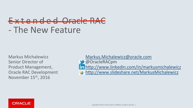 Oracle Extended Clusters for Oracle RAC | PDF