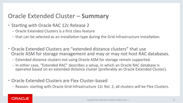 Oracle Extended Clusters for Oracle RAC | PDF