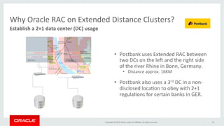 Oracle RAC on Extended Distance Clusters - Customer Examples | PPT