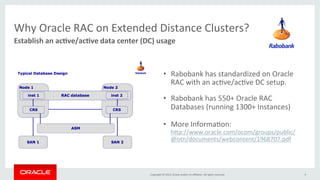 Oracle RAC on Extended Distance Clusters - Customer Examples | PPT