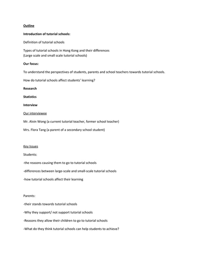 Extended outline | DOC