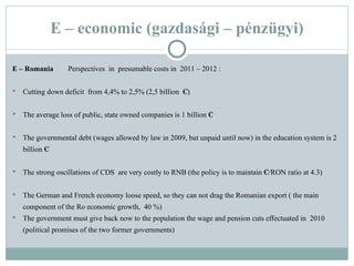 Background Analysis of The Romanian social and economic situation | PPT