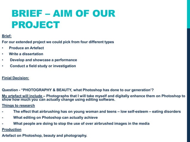 Extended project presentation | PPT