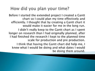 Extended project review | PPTX