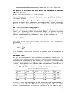 Extended pso algorithm for improvement problems k means clustering algorithm | PDF