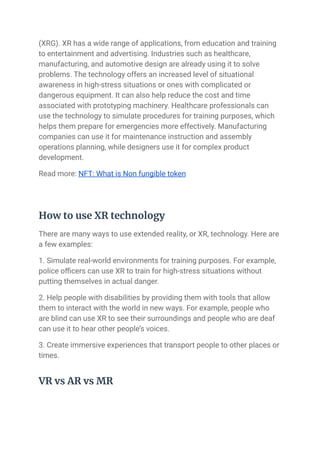 Extended Reality Pdf