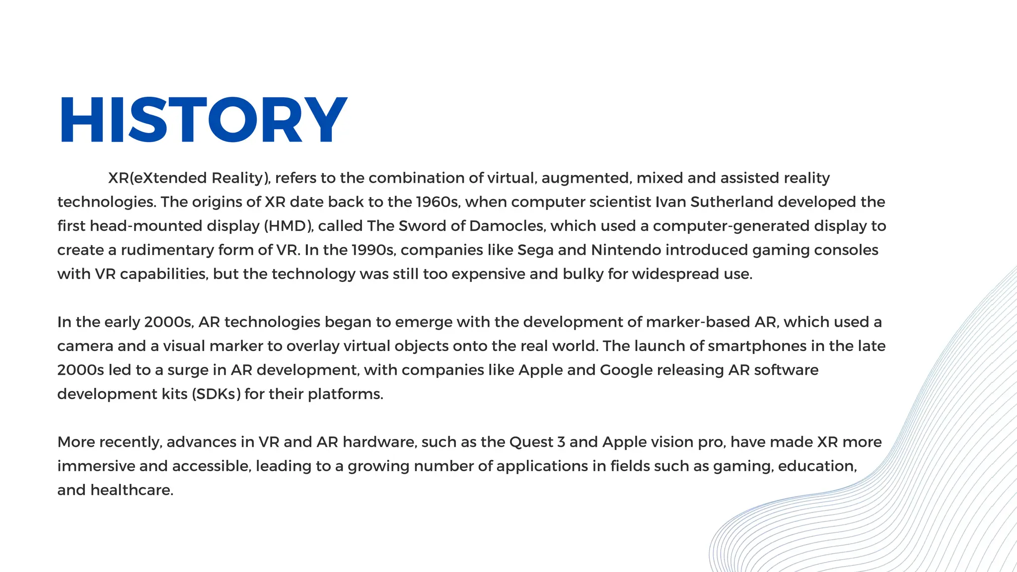 eXtended Reality(XR) Basic introductions | PPTX