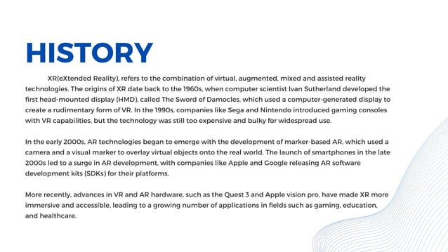 eXtended Reality(XR) Basic introductions | PPTX