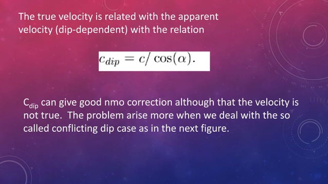 Extended seismic data processing dmo | PPTX | Physics | Science