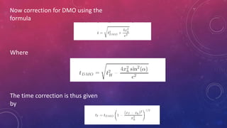 Extended seismic data processing dmo | PPTX