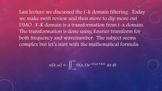 Extended seismic data processing dmo | PPTX