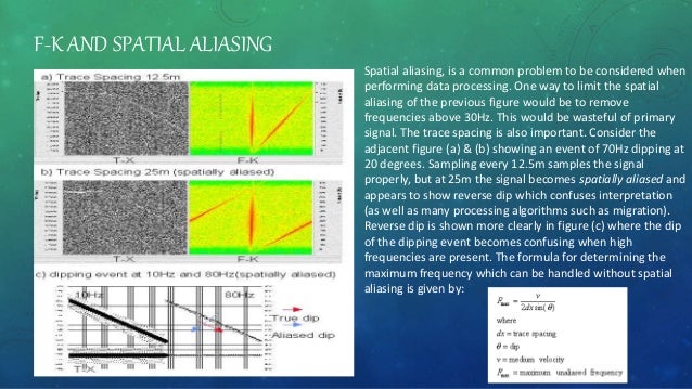 Extended seismic data processing lec25, fk filtering