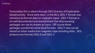 Extended seismic processing sequence lecture 24 | PPT