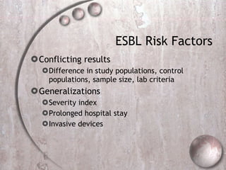 Extended Spectrum Beta Lactamases Esbl | PPT