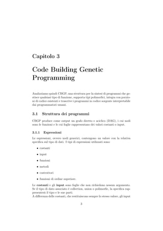Extended summary of code building genetic programming | PDF