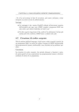 Extended summary of code building genetic programming | PDF