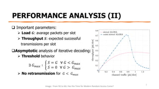 Presentation: Extended Summary of "Coded Slotted ALOHA- A Graph-Based Method for Uncoordinated ...
