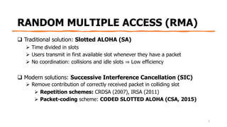 Presentation: Extended Summary of "Coded Slotted ALOHA- A Graph-Based ...