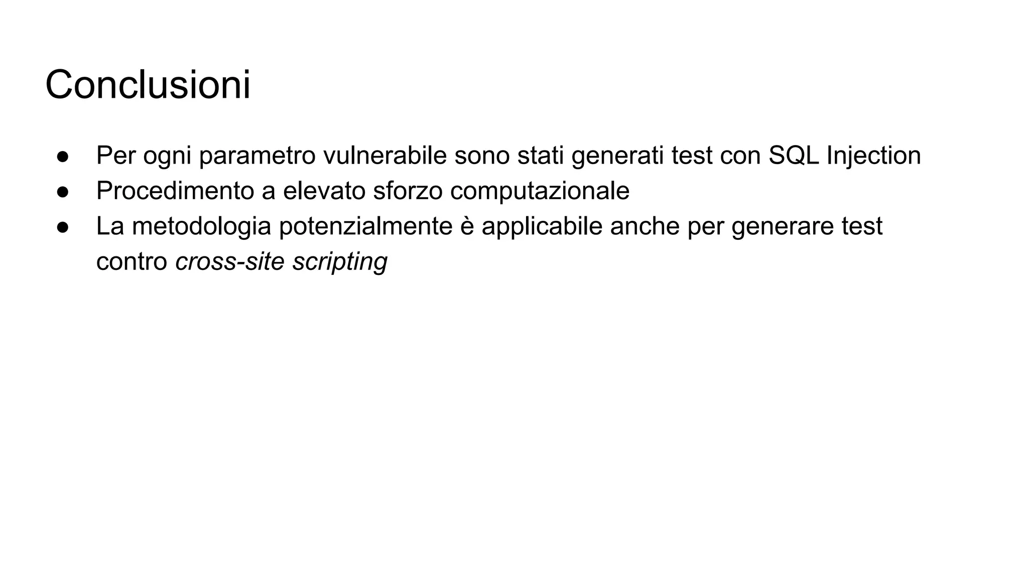 Extended Summary Of Search Based Sql Injection Attacks Testing Using