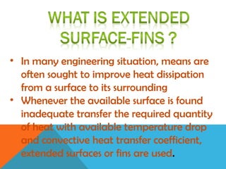 Extended surface fins | PPT
