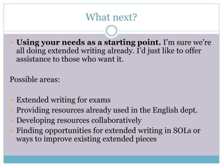 Extended writing 1 | PPT
