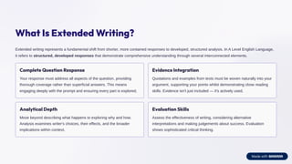 Mastering Extended Writing for A Level English Language Success | PDF