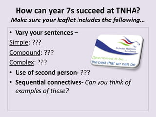 Extended writing task advise yr11 | PPT