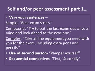 Extended writing task advise yr11 | PPT