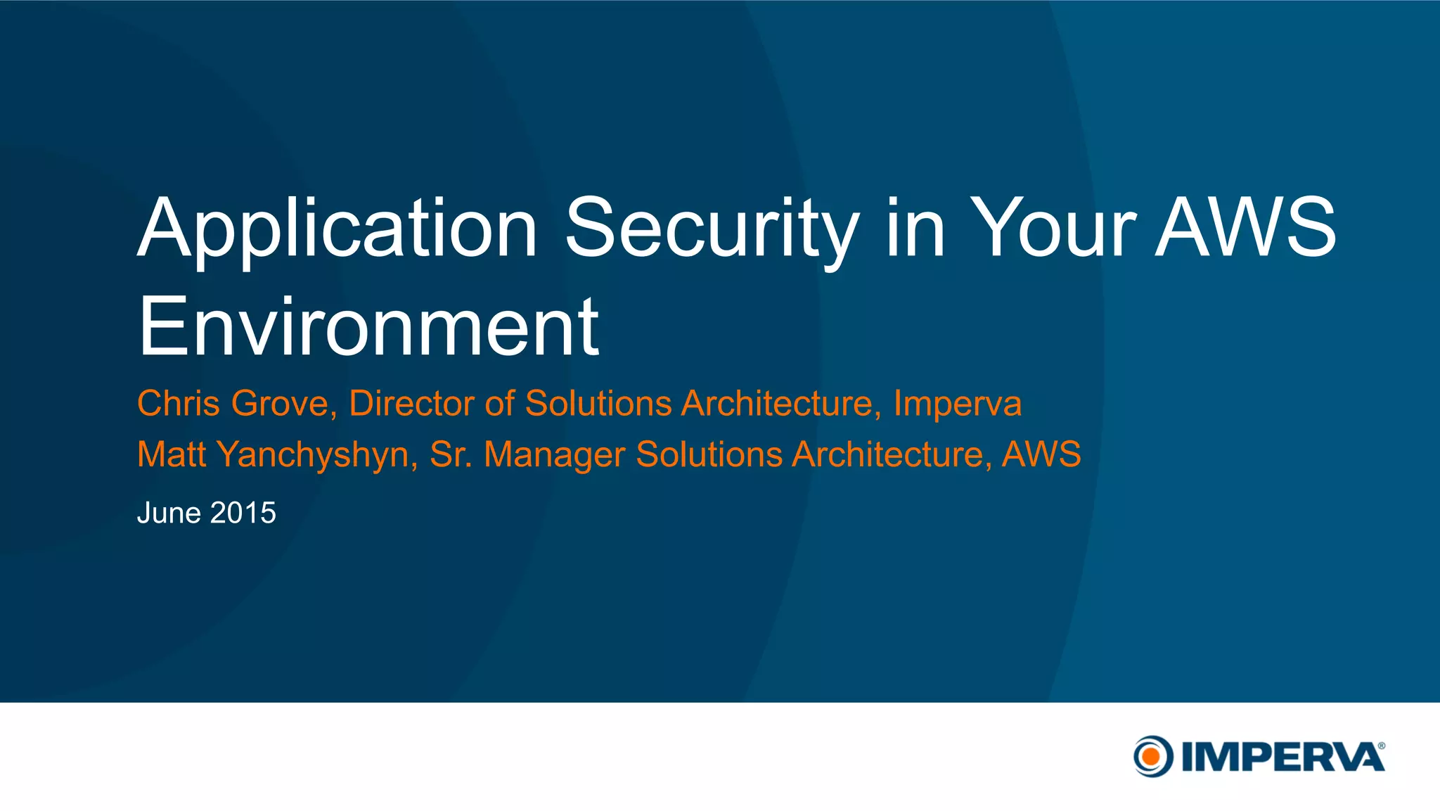 Extend Enterprise Application-level Security to Your AWS Environment | PDF