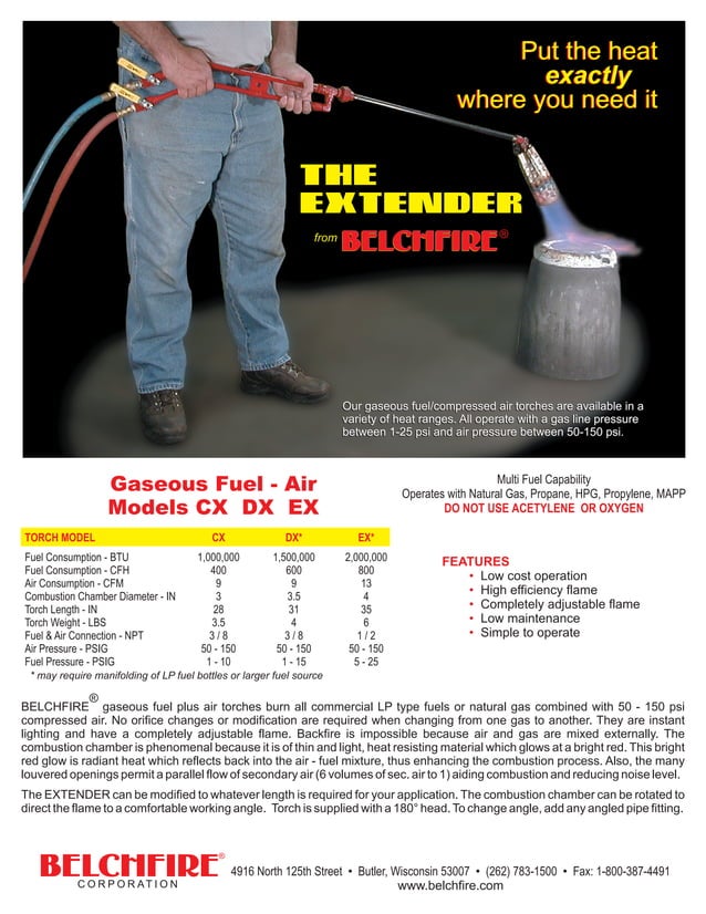Belchfire Extender Torch | PDF