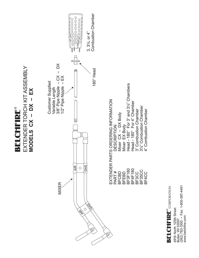 Belchfire Extender Torch | PDF