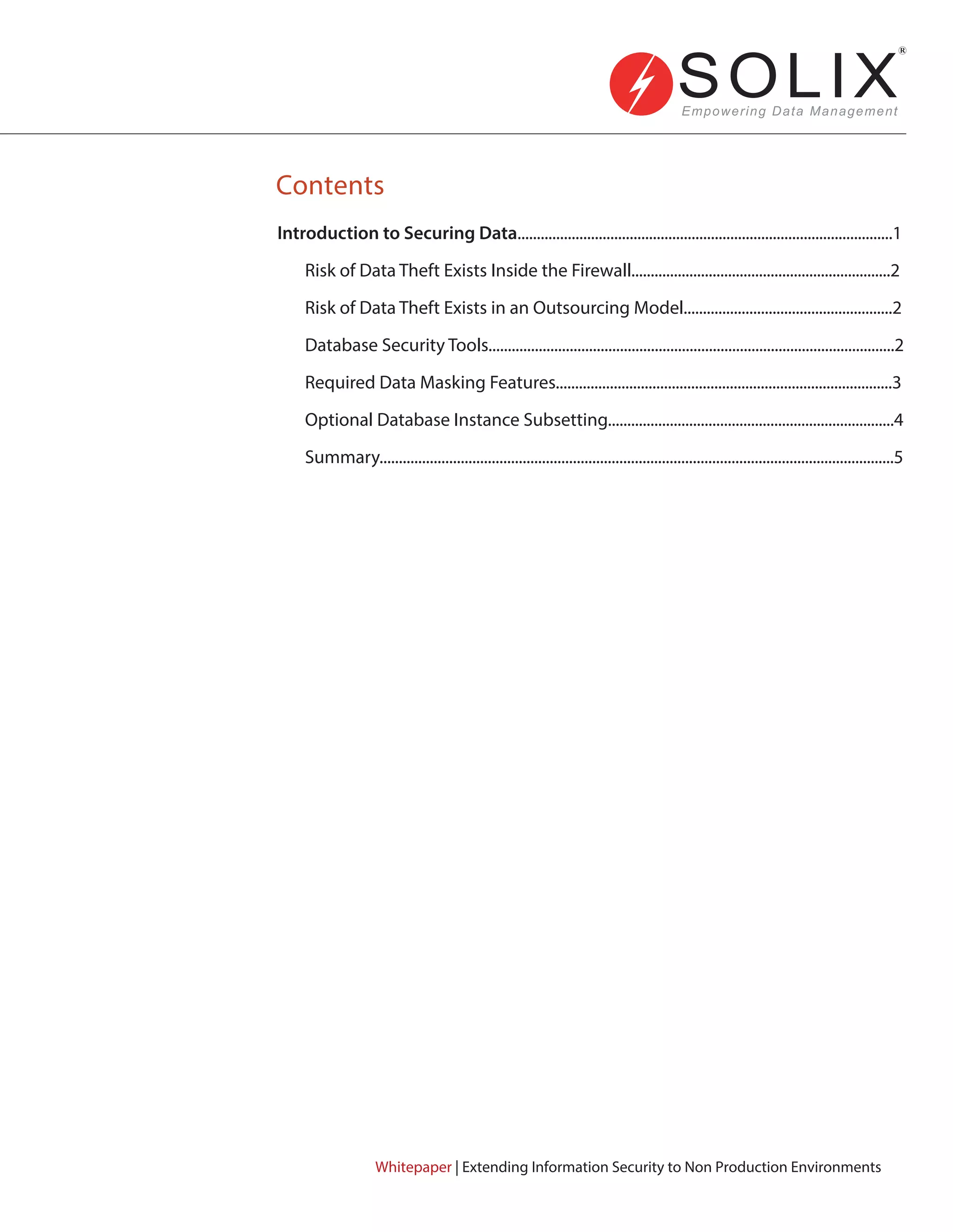 Extending Information Security to Non-Production Environments | PDF