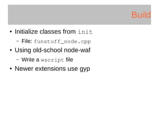 Extending Node.js using C++ | PDF