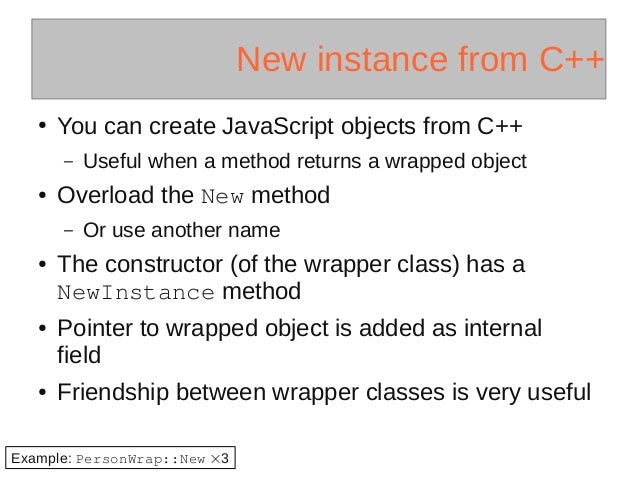 Extending Node.js using C++