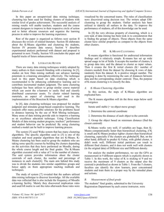 Extending the Student’s Performance via K-Means and Blended Learning | PDF