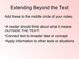 Extending Beyond Text Presentation English 10 | PPT