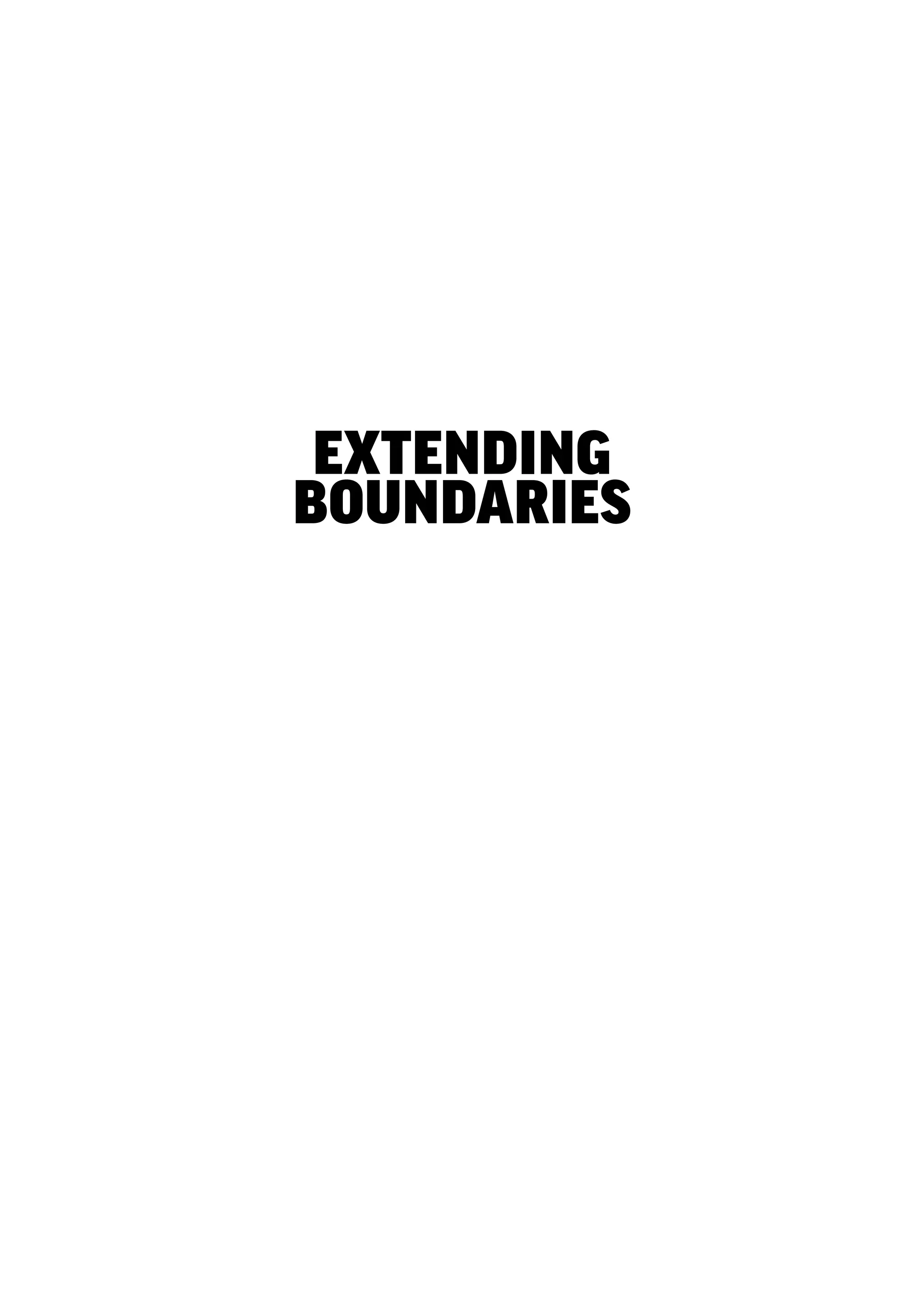 Extending Boundariese Book | PDF