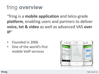 Extending carriers network with fring OTT | PPT | Free Download