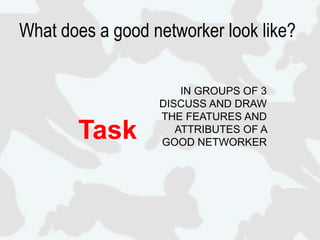 Making contacts and building relationships | PPT