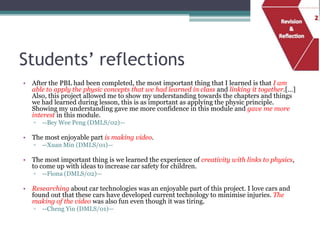 Extending classroom learning with projects and videos | PPT