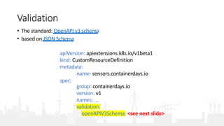 Extending kubernetes with CustomResourceDefinitions | PPT