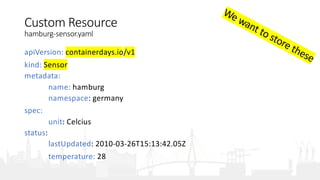 Extending kubernetes with CustomResourceDefinitions | PPT