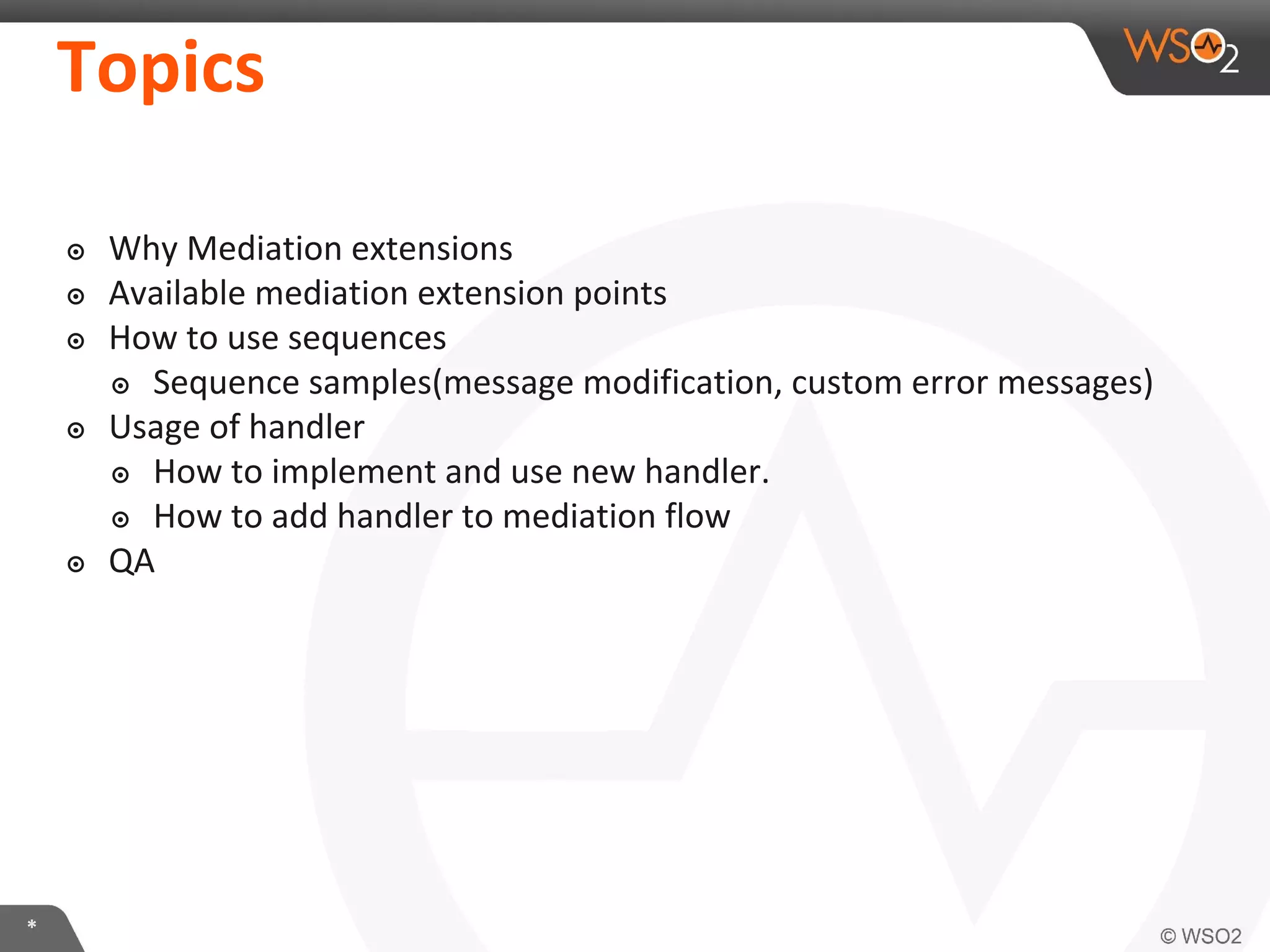 Extending Mediation Flow in WSO2 API Manager | PPT
