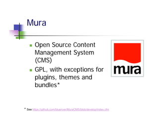 Extending mura cms with custom plugins | PDF