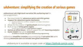 Extending narrative serious games using ad hoc minigames | PDF