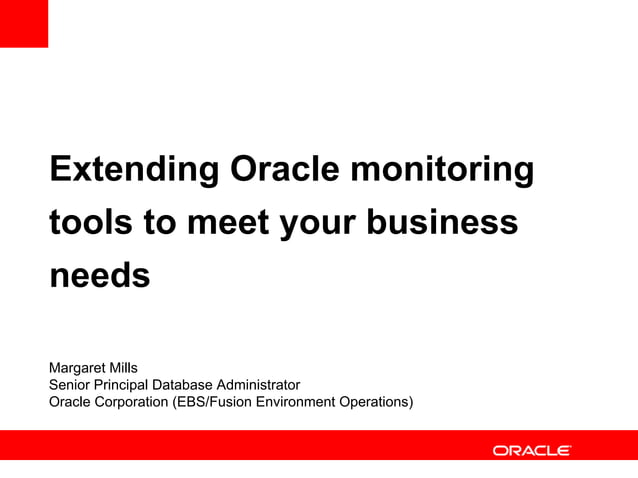 Extending Oracle Tools Final Ppt